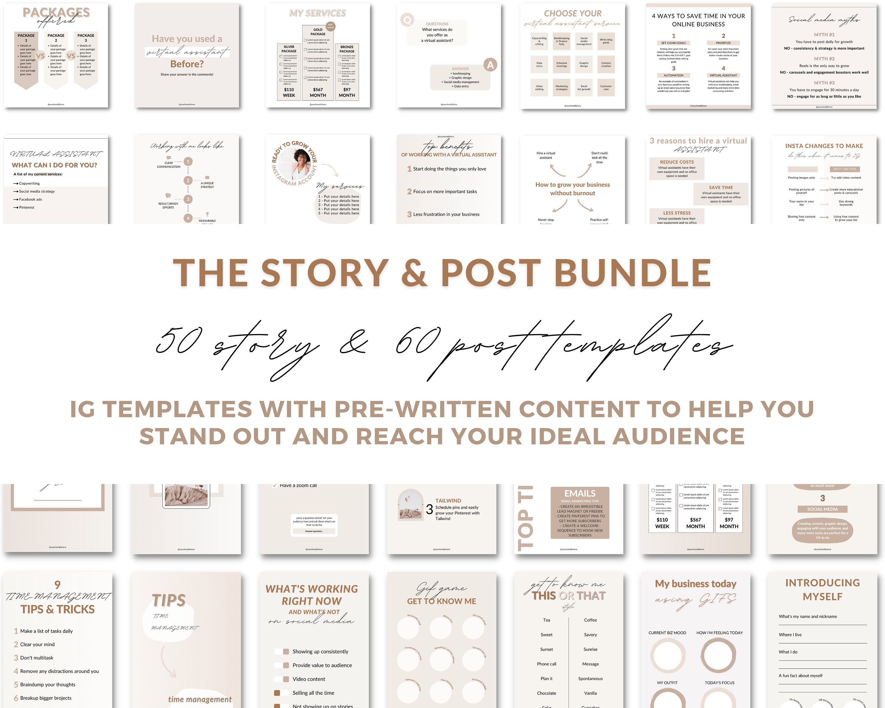 Virtual Assistant Templates Virtual Assistant Template - Etsy