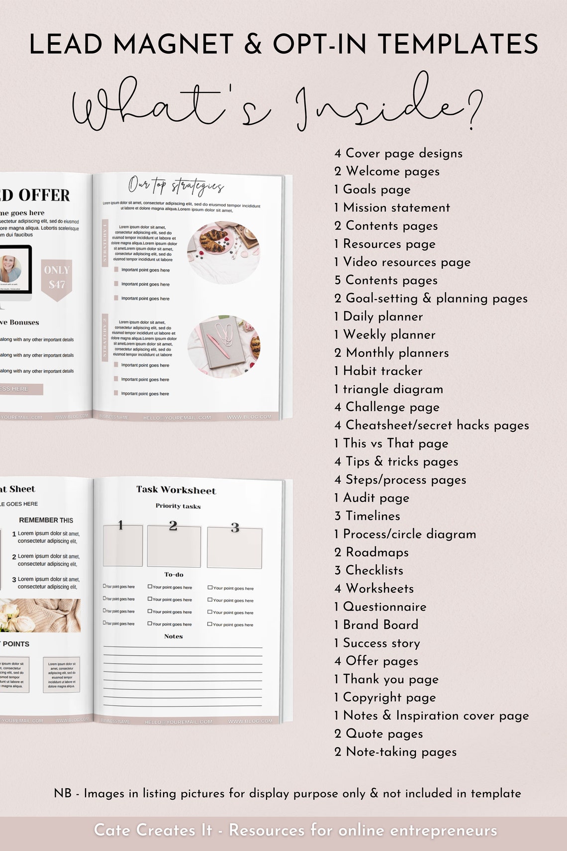 Lead Magnet Canva Template Opt-in Templates Worksheet | Etsy