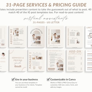 Virtual Assistant Content Starter Pack, Virtual Assistant Pricing Guide ...