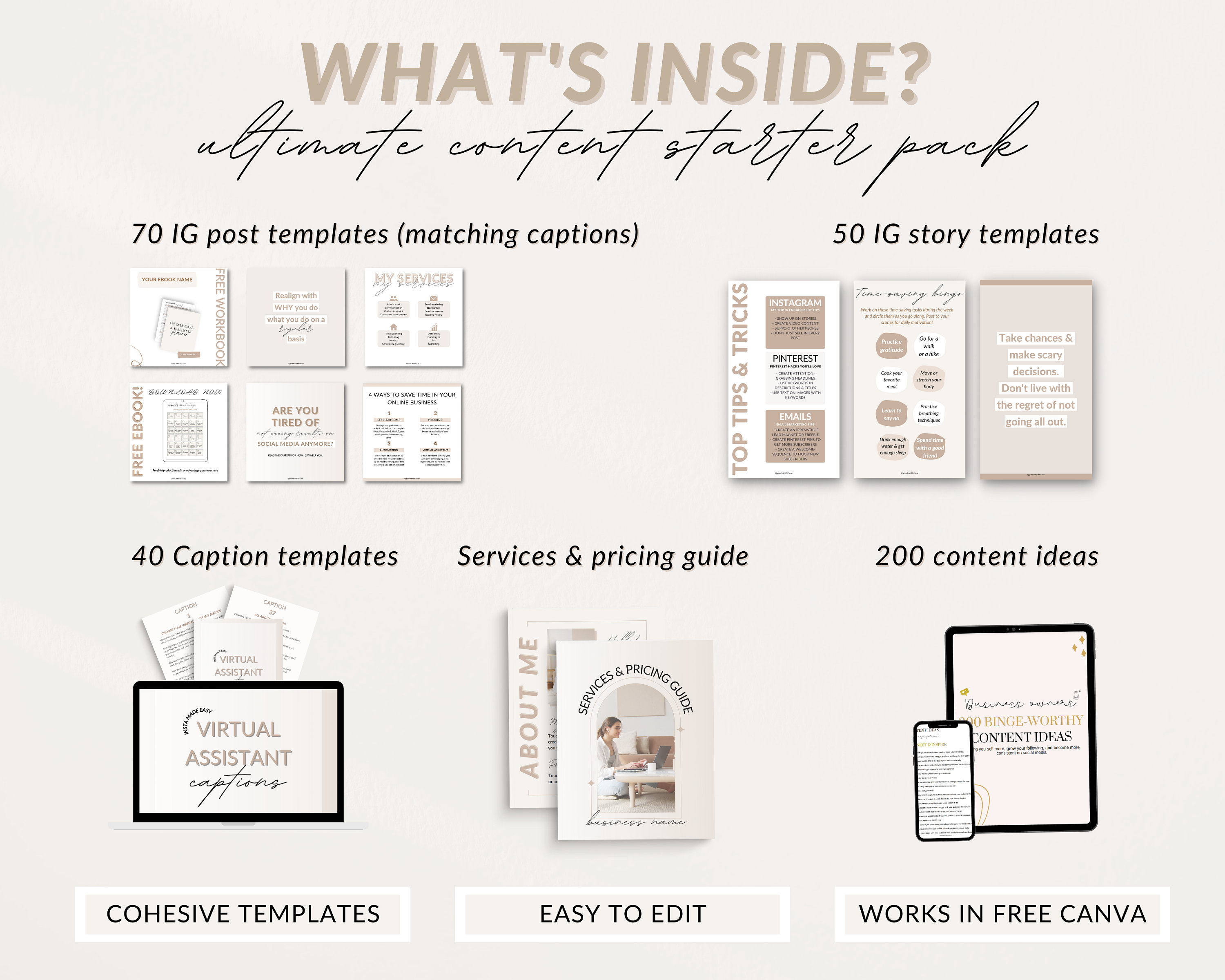 Virtual Assistant Content Starter Pack, Virtual Assistant Pricing Guide ...