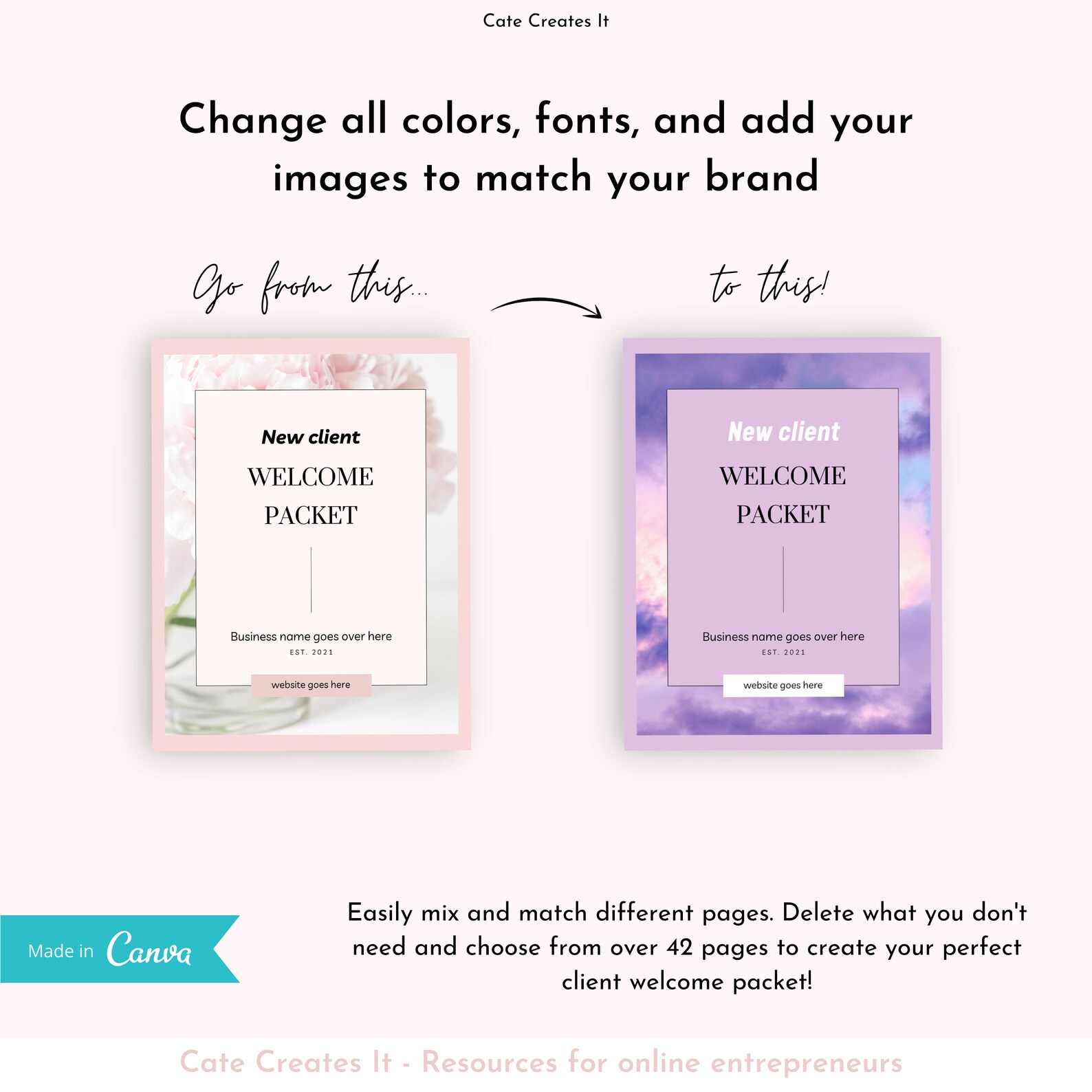 Client Welcome Kit New Client Welcome Packet Client Welcome - Etsy UK