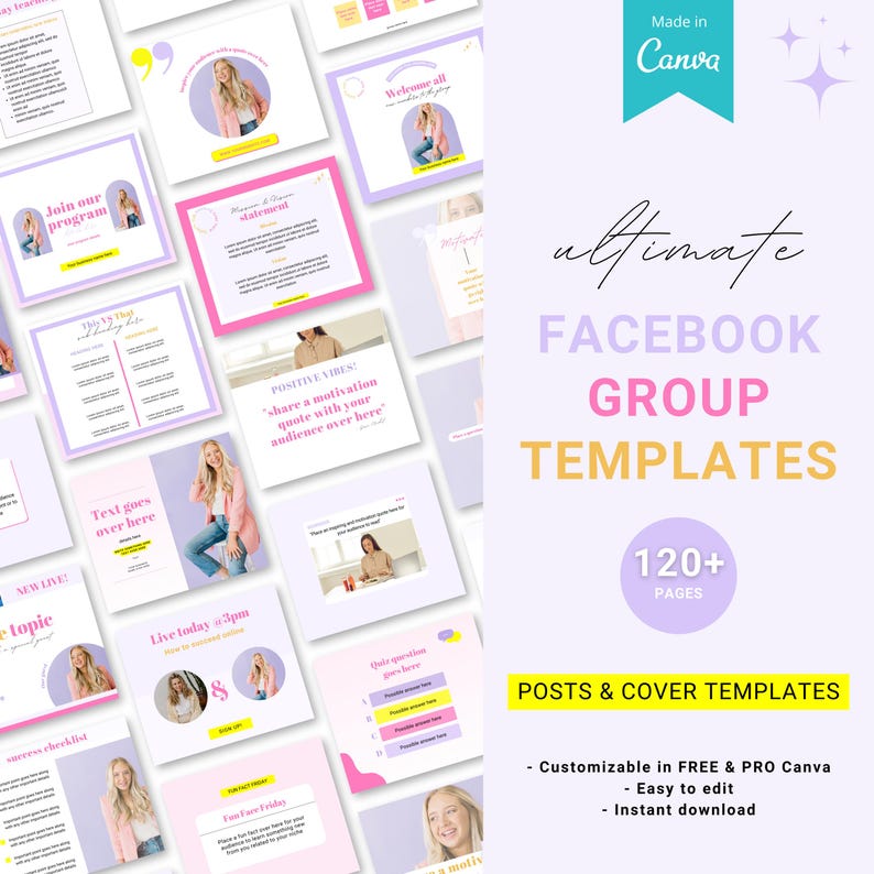 Facebook Templates, Facebook Group Templates, Facebook Posts, Facebook ...