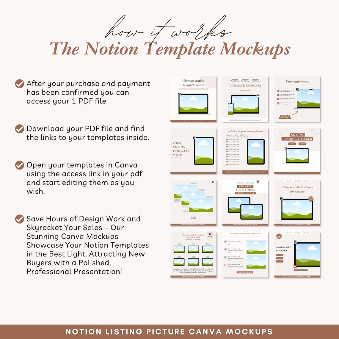 Notion Mockup Templates, Notion Template Mockups, Notion Mockups ...