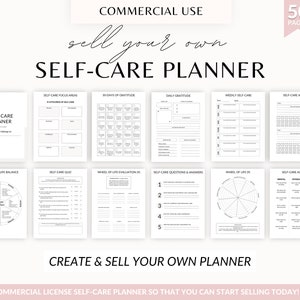 Self Care Canva Planner, Self Care Planner, Self Care Templates, Self ...