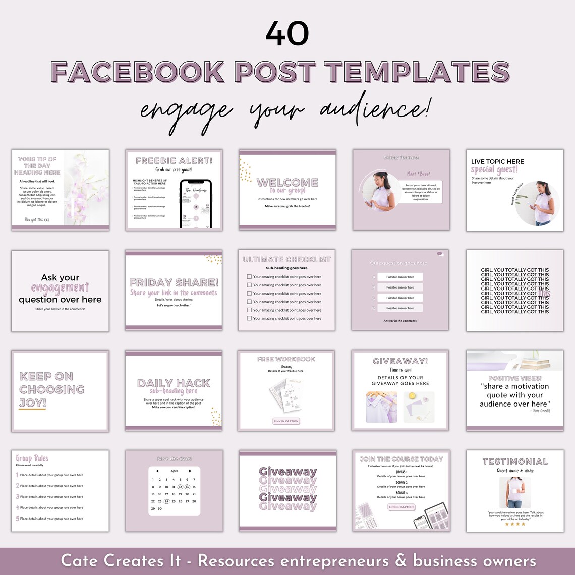 Facebook Group Templates, Facebook Canva Templates, Facebook Post ...