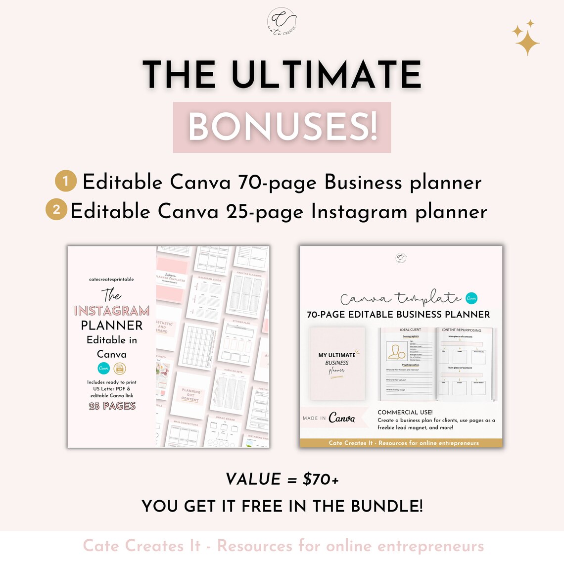Course Creator Canva Toolkit Canva Template Bundle Ecourse Etsy