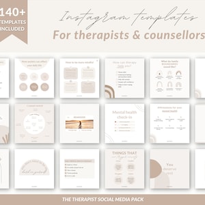 Mental Health Posts, Therapist Instagram Templates, Therapist Social ...