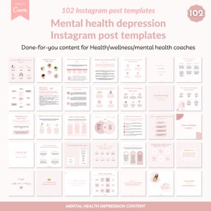 Mental Health Posts, Therapist Instagram Templates, Therapist Social ...