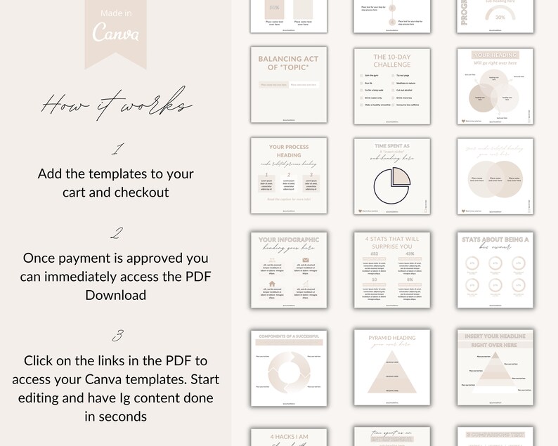 Charts and Graphs Instagram Canva Template, Infographic Templates ...
