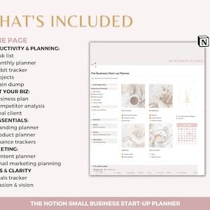 Notion Business Planner, Notion Template Business Planner, Notion ...