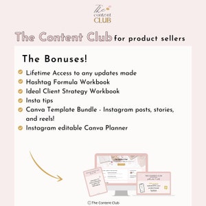 Social Media Content for Product Sellers, Content Calendar, Instagram ...