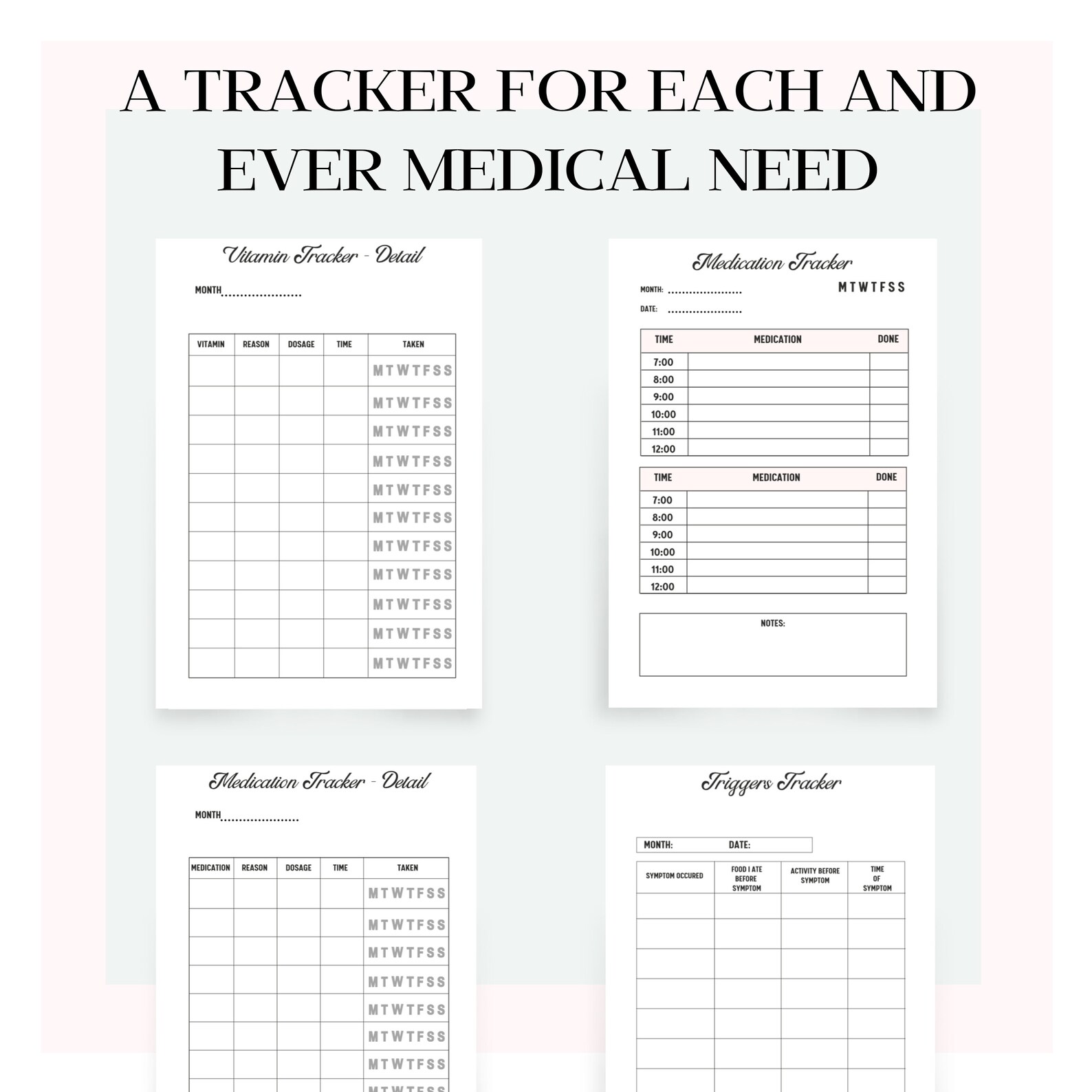 MEDICAL Planner Patient Notebook Planning Kit Blood - Etsy