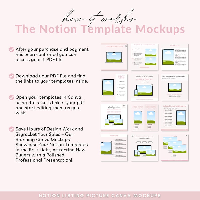 Notion Mockup Templates, Notion Template Mockups, Notion Mockups ...