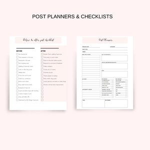 Printable Blog Workbook, Blog Planner, Blog Post Planner, Business ...