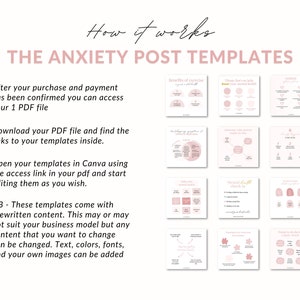 Mental Health Anxiety Post Templates, Anxiety Templates, Mental Health ...