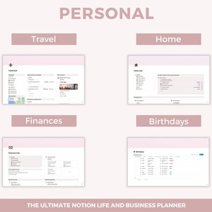 Notion Life and Business Template, Notion Template, Notion Business ...