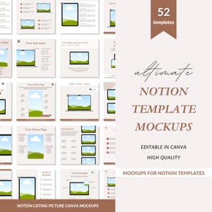 Notion Mockup Templates, Notion Template Mockups, Notion Mockups ...