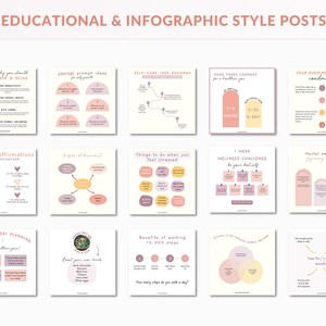 Wellness Coach Templates, Wellness Instagram Post Templates, Instagram ...