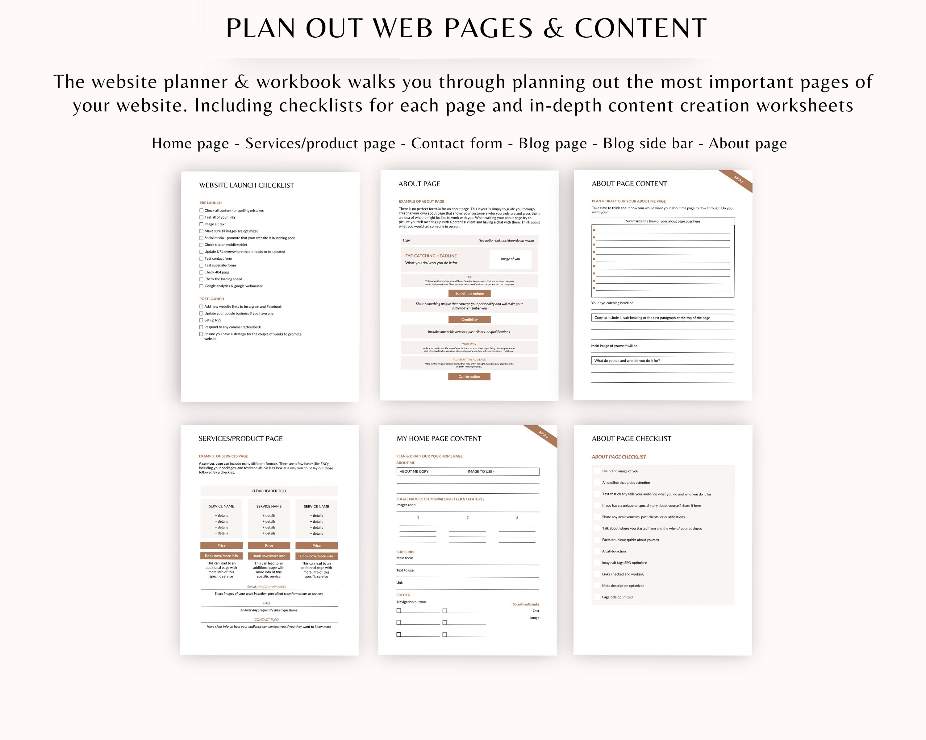 Website Planner Printable Printable Website Planner Website - Etsy UK