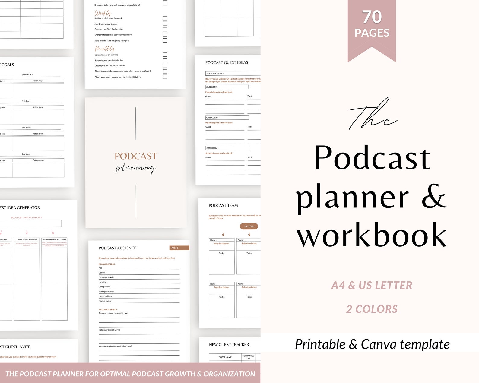 Podcast Planner Podcast Planning Printable Podcast Planner - Etsy