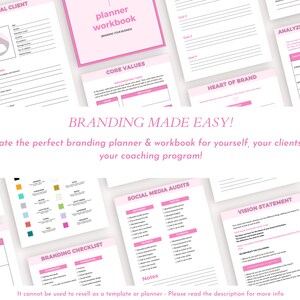 Brand Planner and Workbook, Canva Brand Planner, Editable Brand Planner ...