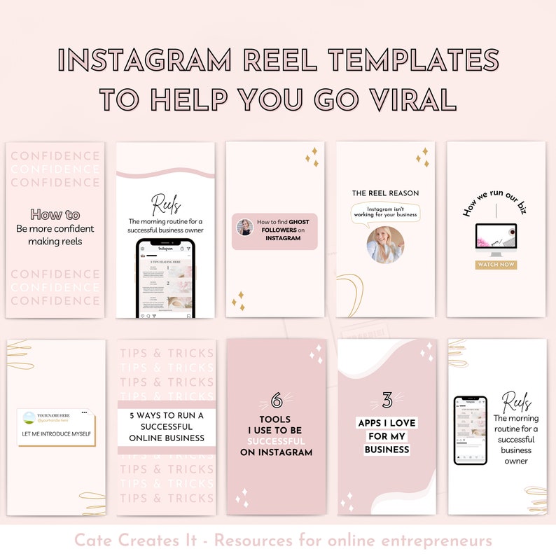 Instagram Reels Templates, Canva Instagram Templates,social Media Canva ...
