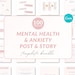 Mental Health Anxiety Post Templates, Anxiety Templates, Mental Health ...