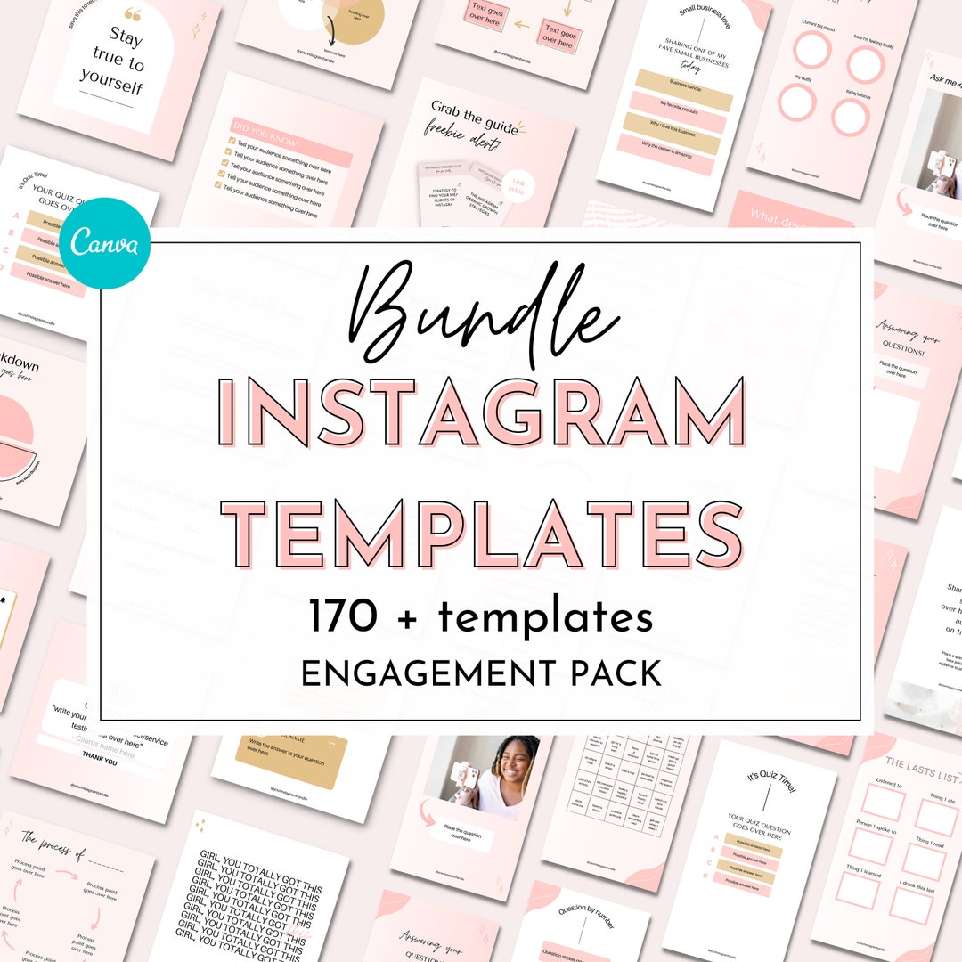 Instagram Engagement Booster Template Bundle Social Media - Etsy