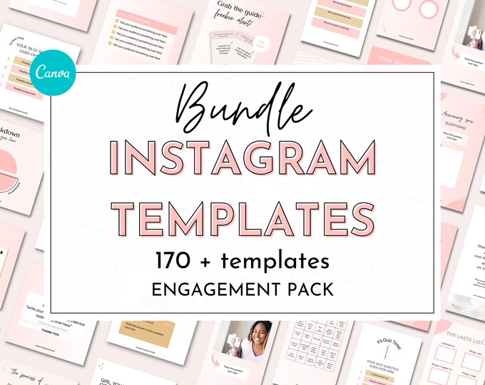 The Only Instagram Template Bundle You Need for Canva | 50 IG Story ...