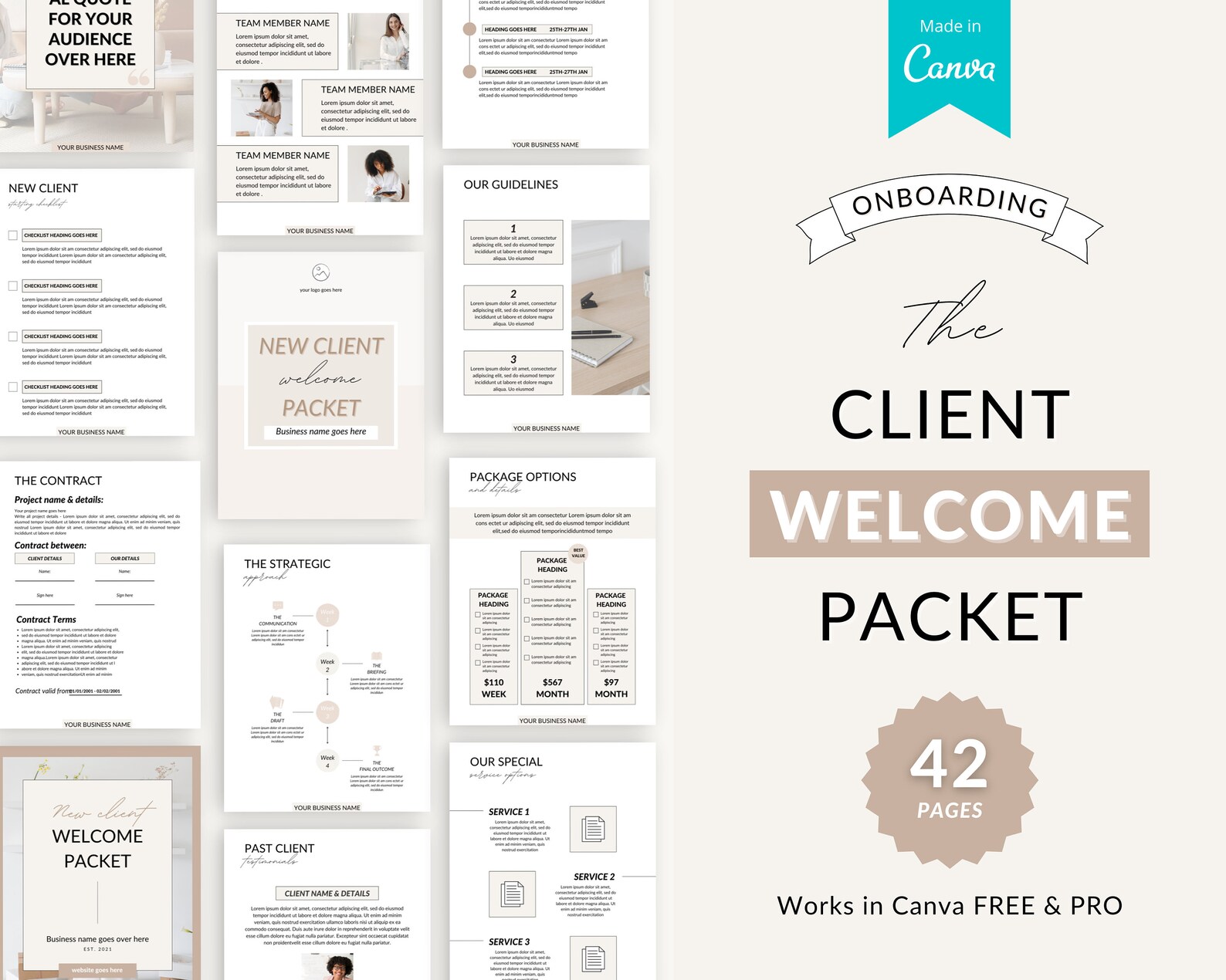 Client Onboarding Bundle, Client Onboarding Templates, Client ...