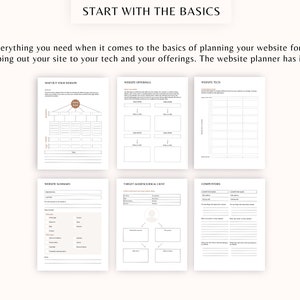 Website Planner Printable, Printable Website Planner, Website Planner ...