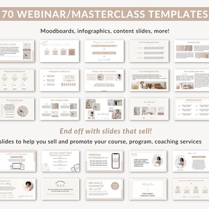 Webinar Slide Deck Template Canva, Canva Course Creator Slide Deck, Course Creator Bundle, Coach ...
