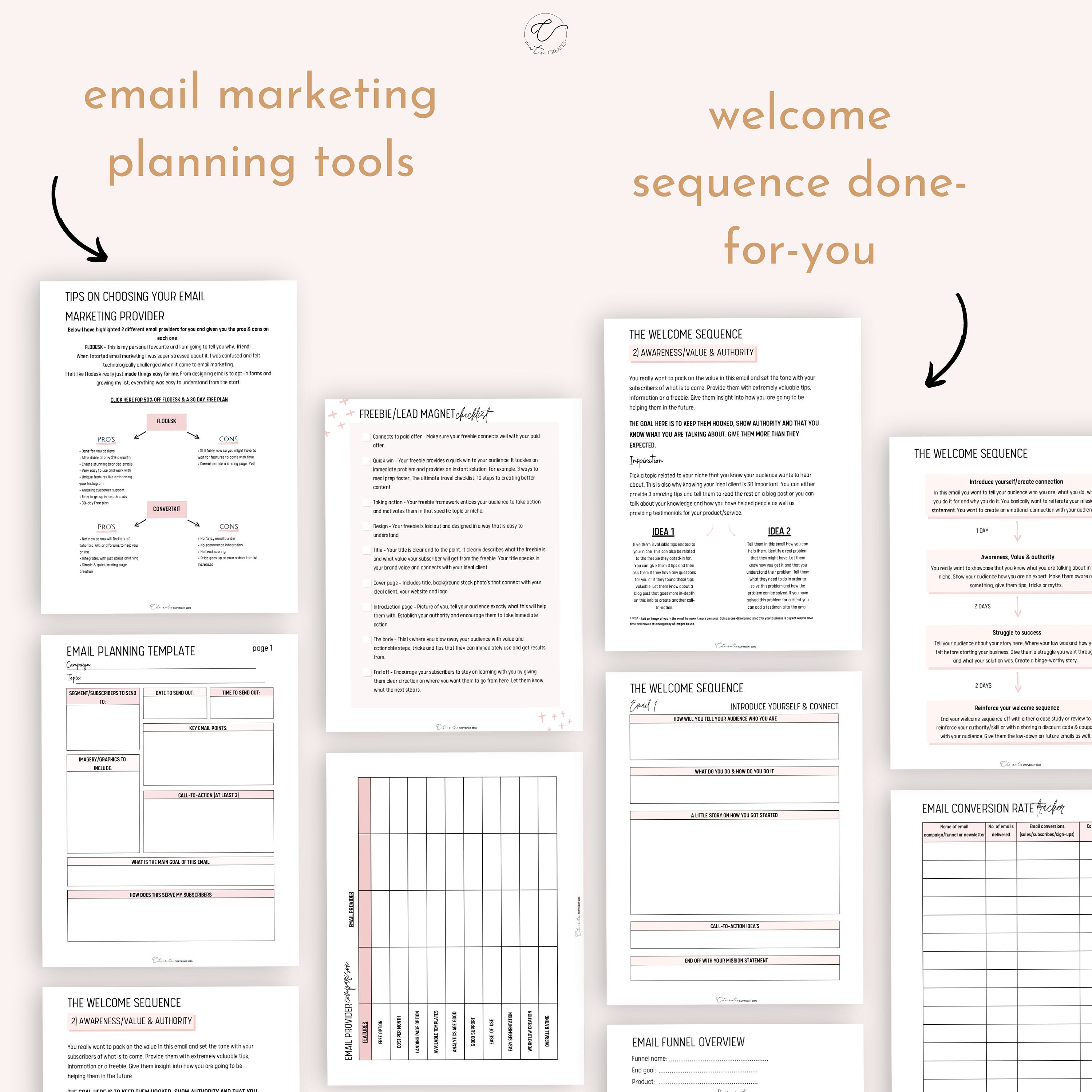 Social Media Marketing Bundle Planner, Online Business Planning, Email ...