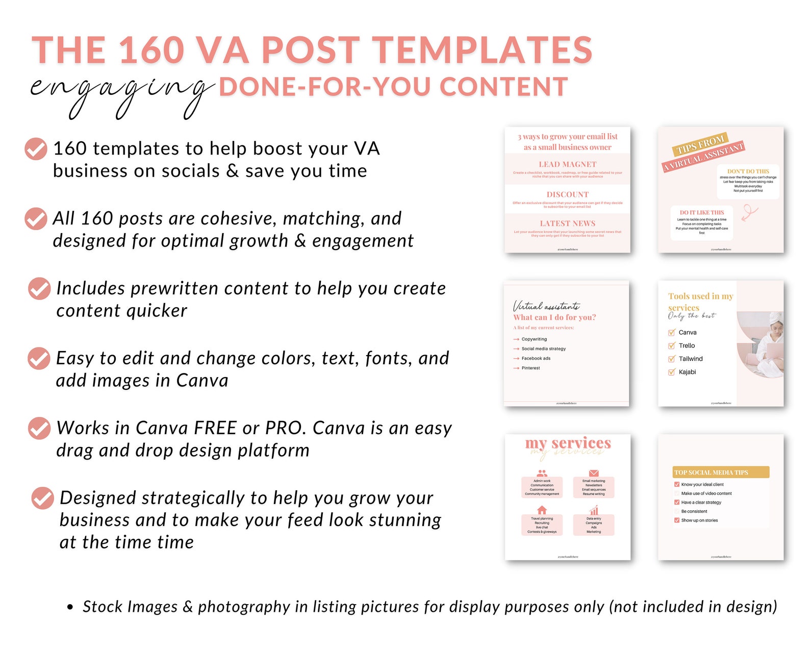 Virtual Assistant Post Templates VA Content Virtual - Etsy
