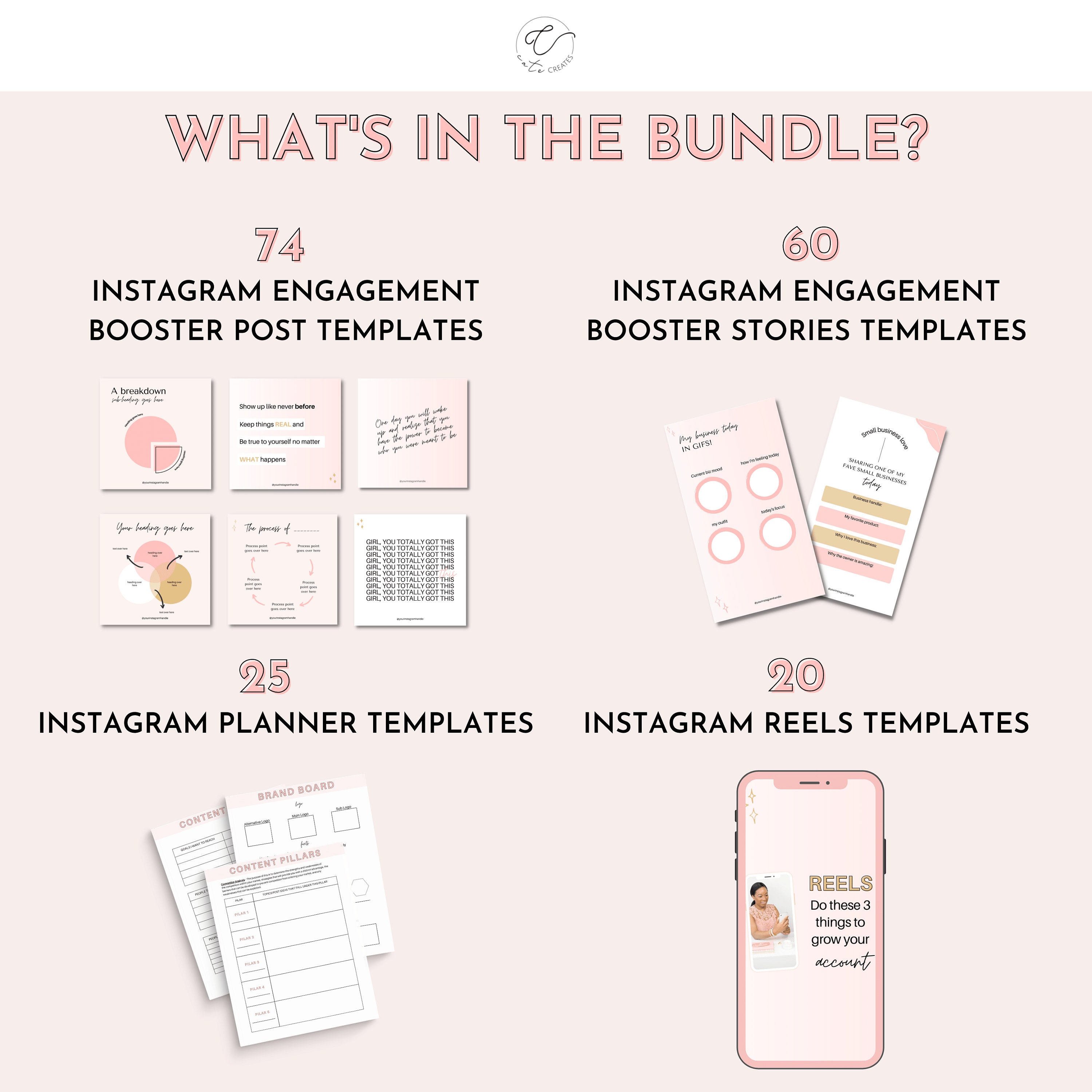 Instagram Engagement Booster Template Bundle Social Media | Etsy
