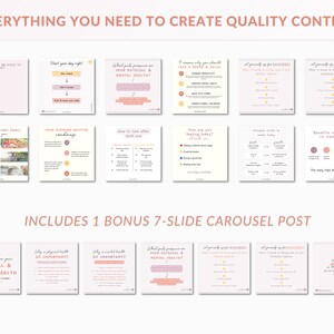Wellness Coach Templates, Wellness Instagram Post Templates, Instagram ...