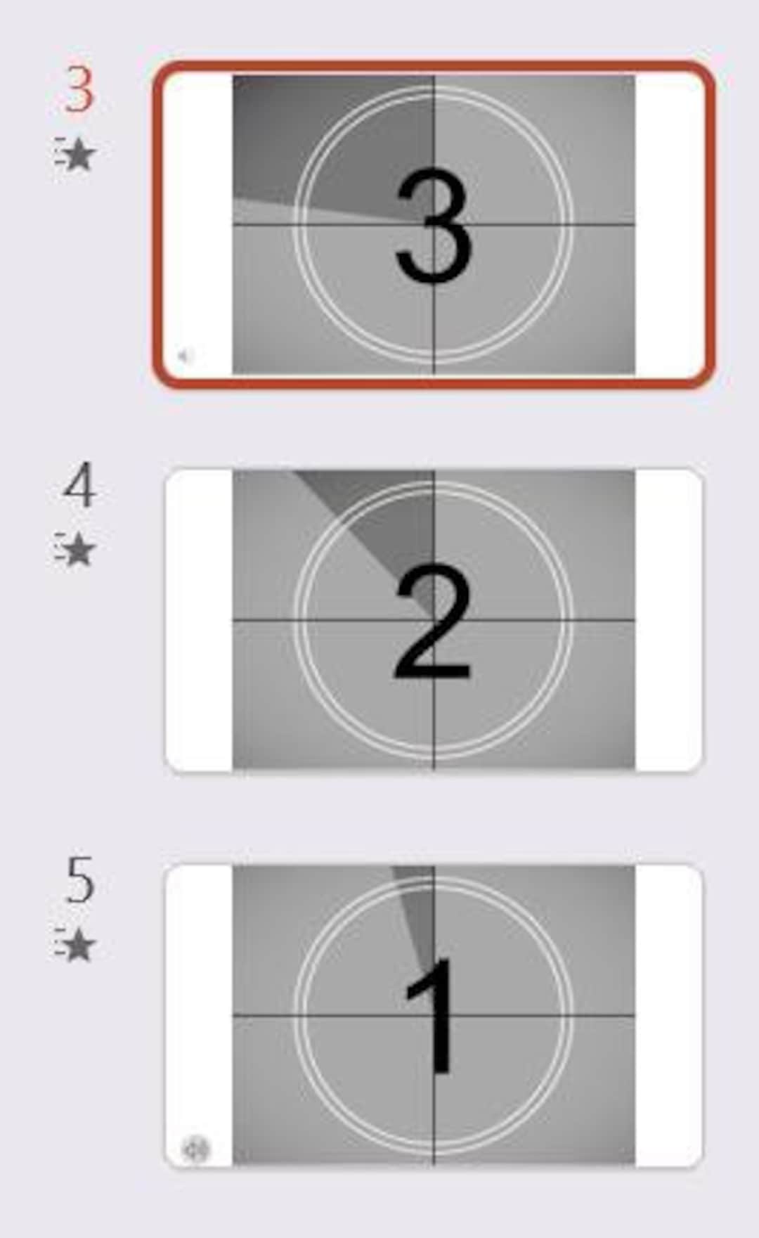 Movie Countdown 3-2-1 Powerpoint Slides/with Projector Sounds - Etsy