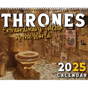 2025 Extraordinary Toilets of the World Calendar | Unique Bathroom Art ...