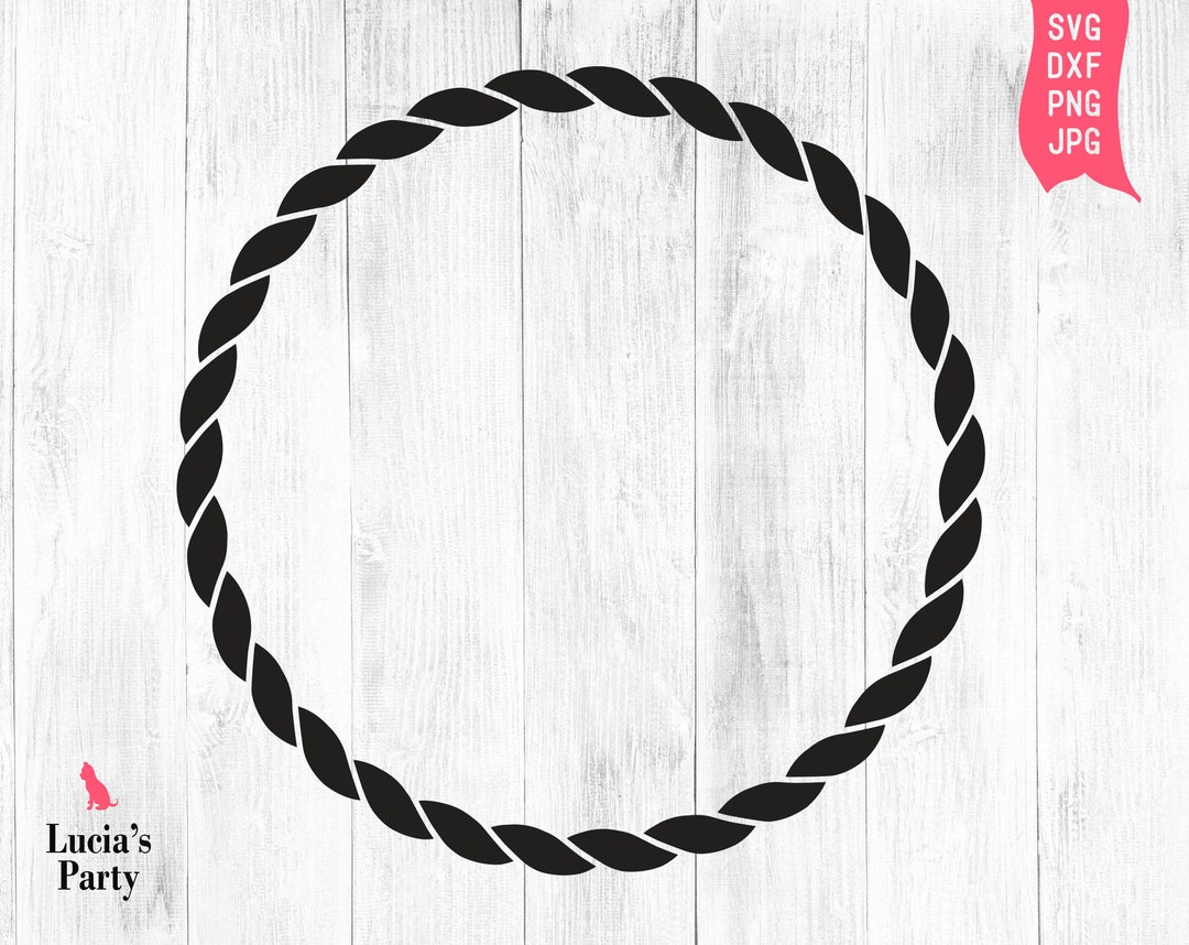 Rope Frame SVG, Cruise Svg Files, Rope Circle Svg, Nautical Monogram ...