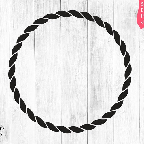 Rope Frame SVG Cruise Svg Files Rope Circle Svg Nautical - Etsy