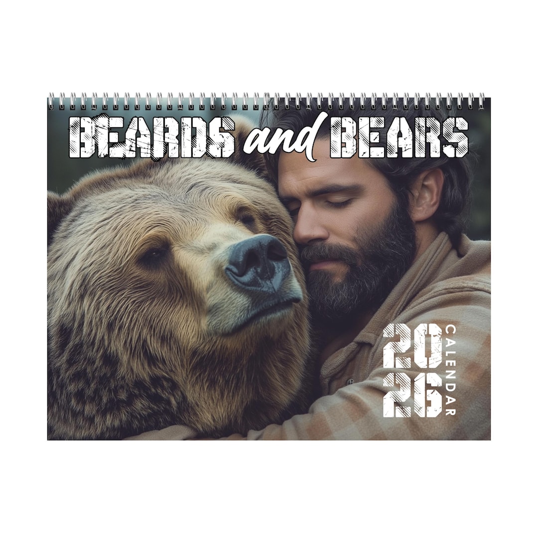 Funny Calendar 2026, Beards and Bears, White Elephant Gifts for Adults ...