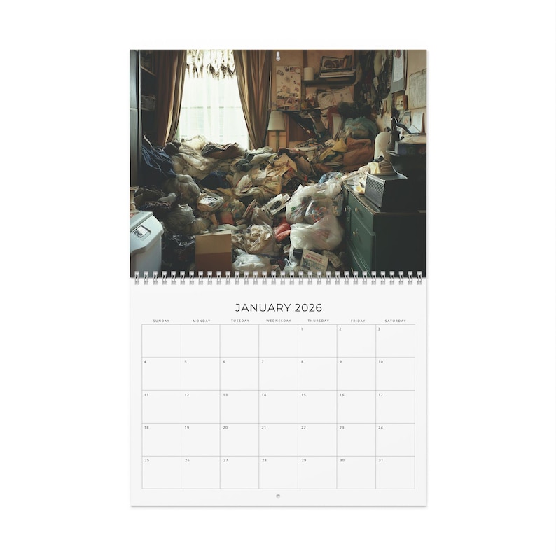 Funny Calendar 2026 | Hoarders | White Elephant Gifts for Adults ...