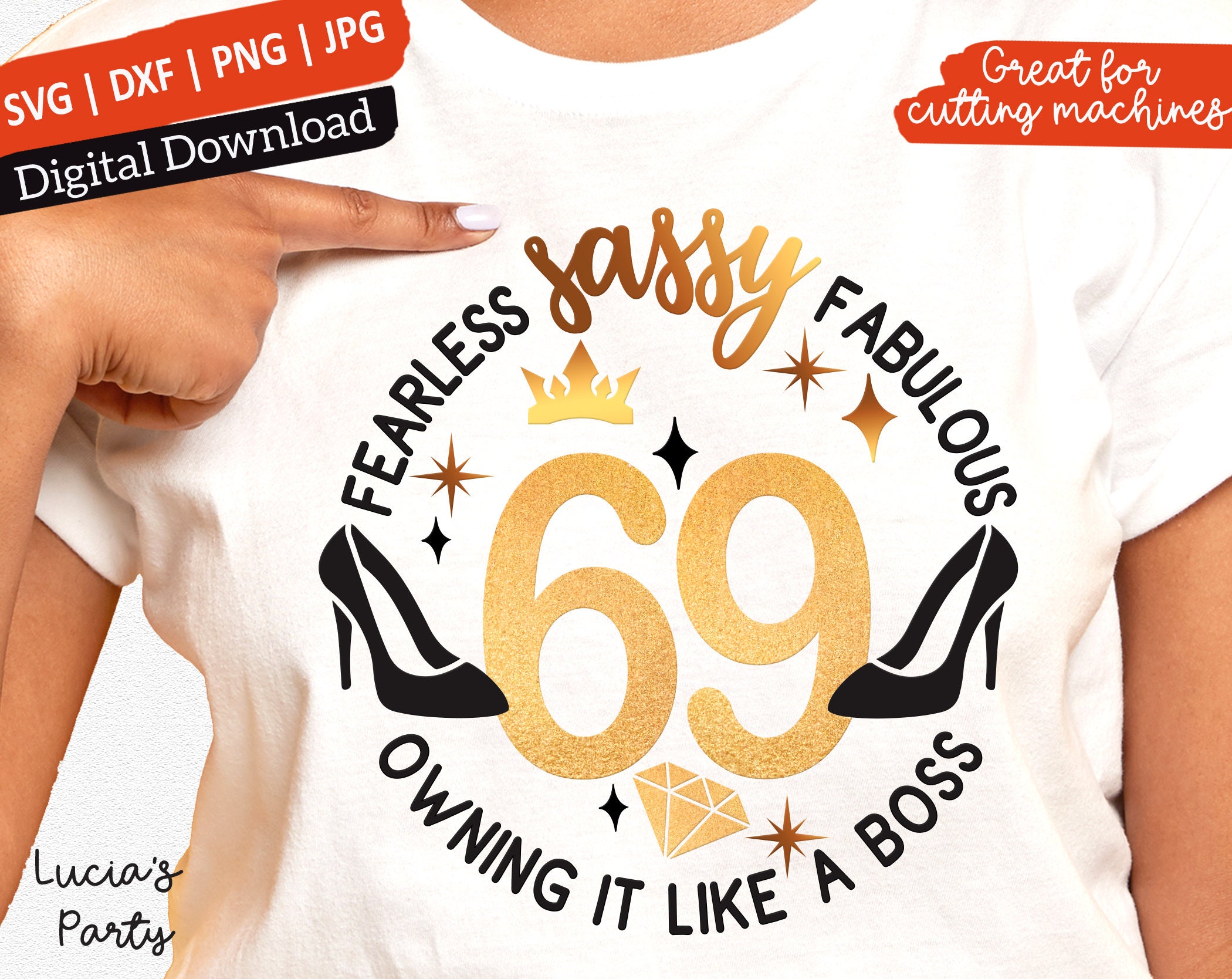 69 Birthday Svg 69th Birthday Svg For Women 69th Svg 69 And Etsy