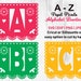 Papel Picado Svg Papel Picado Alphabet Papel Picado Template | Etsy UK