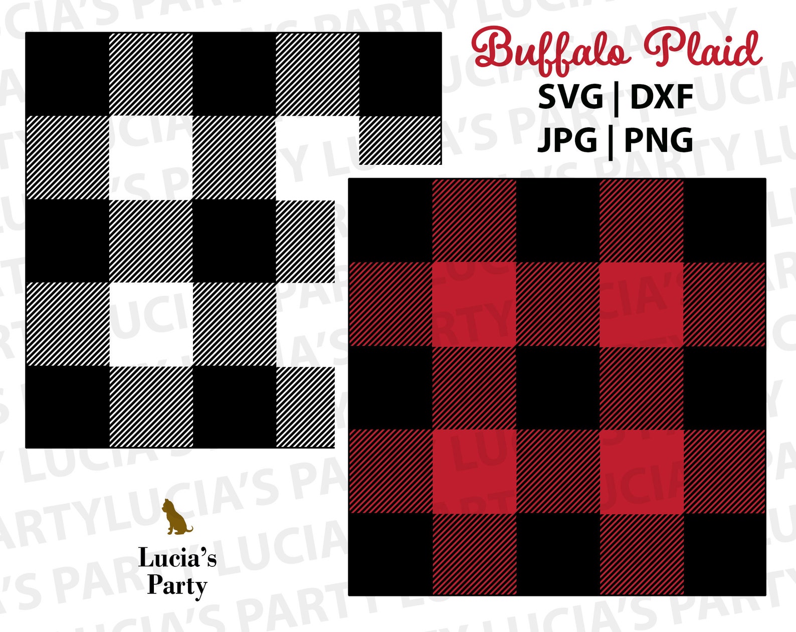Buffalo Plaid Pattern Svg Buffalo Plaid SVG Buffalo Plaid | Etsy