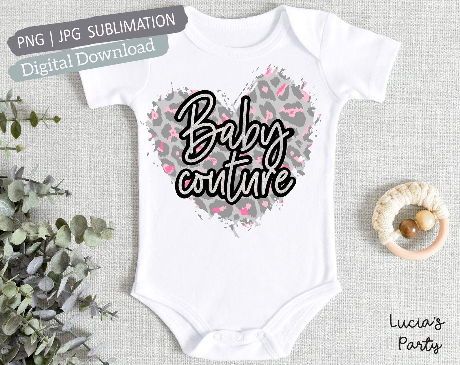Baby Couture PNG, Baby Sublimation Designs Downloads, Baby Bodysuit ...