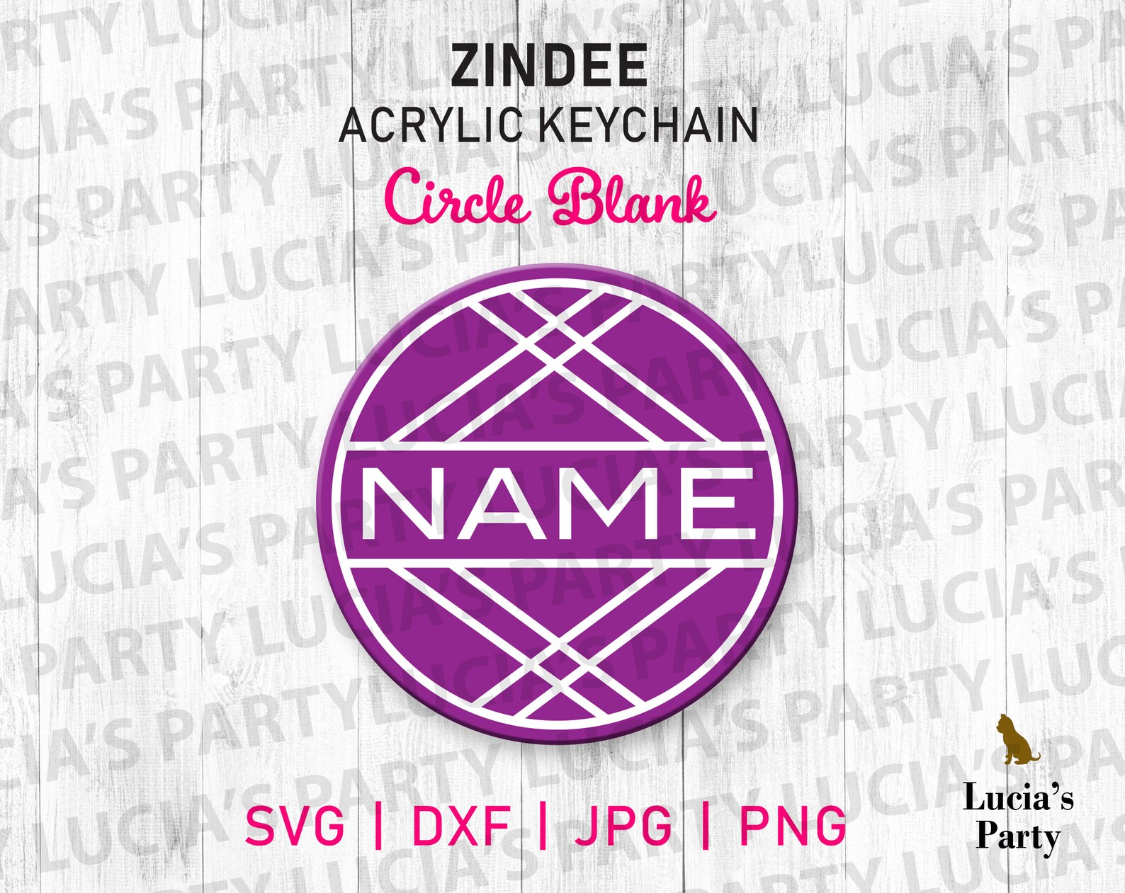 Circle Name Svg Zindee Cut File Keychain Svg Keychain Zindee - Etsy