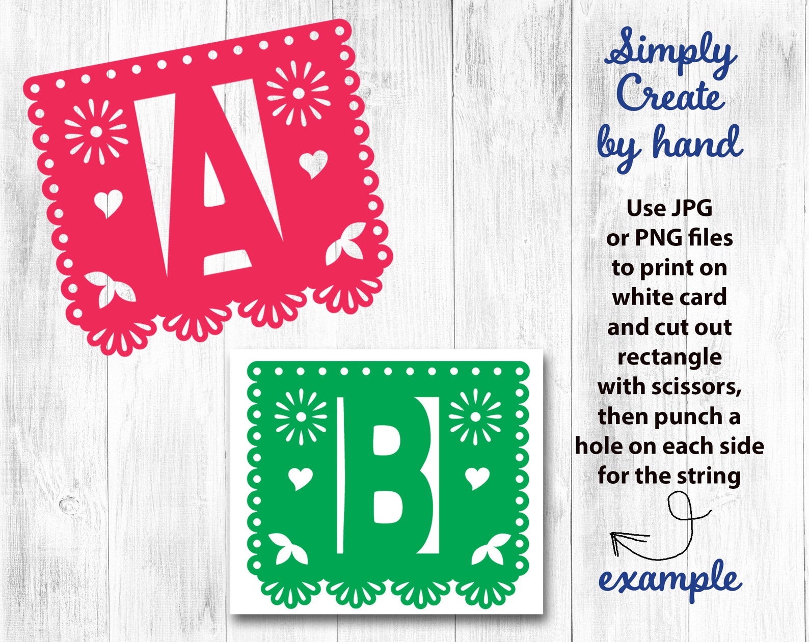 Papel Picado Svg Papel Picado Alphabet, Papel Picado Template, Papel ...