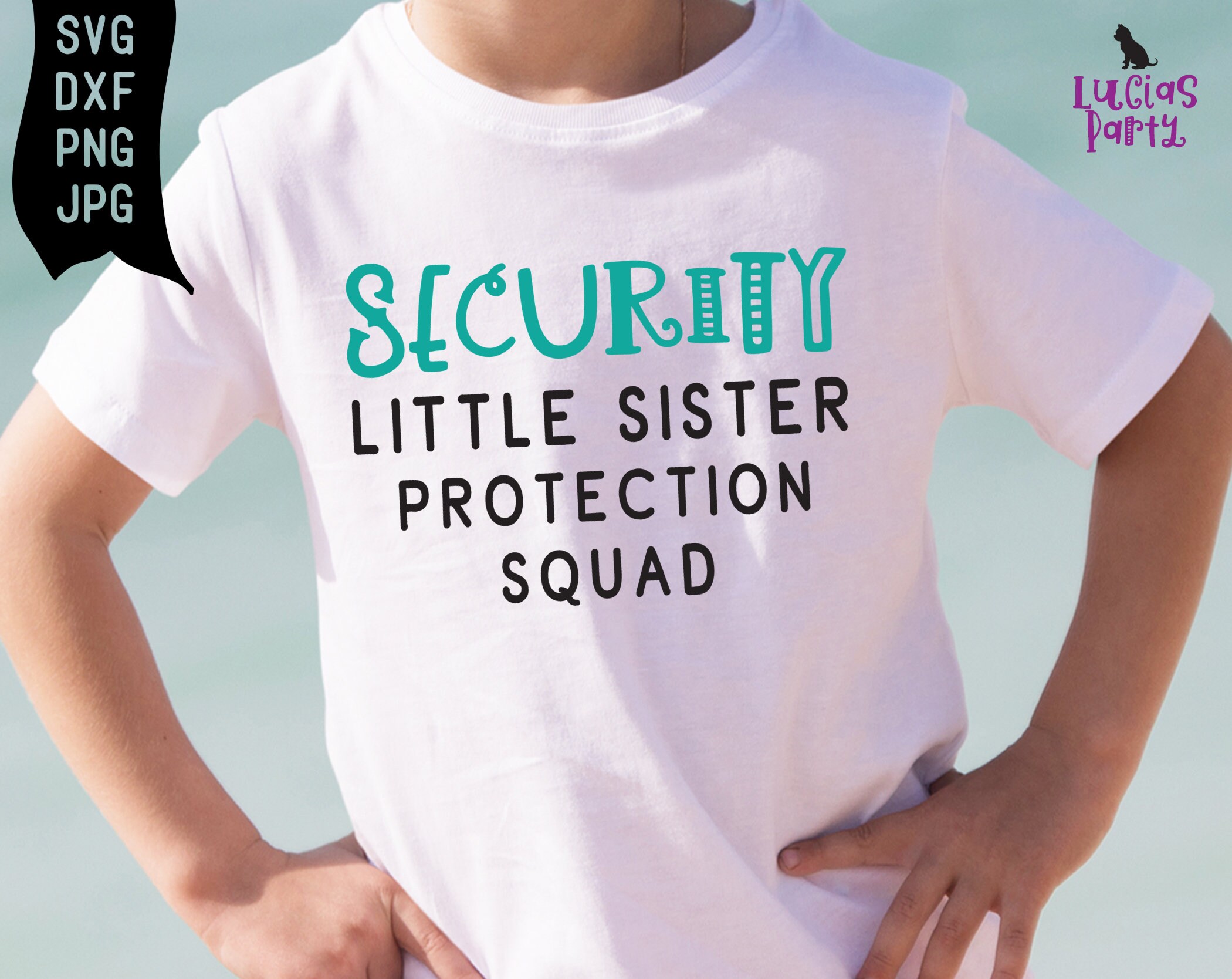 Security Little Sister Protection Squad SVG Big Brother svg | Etsy