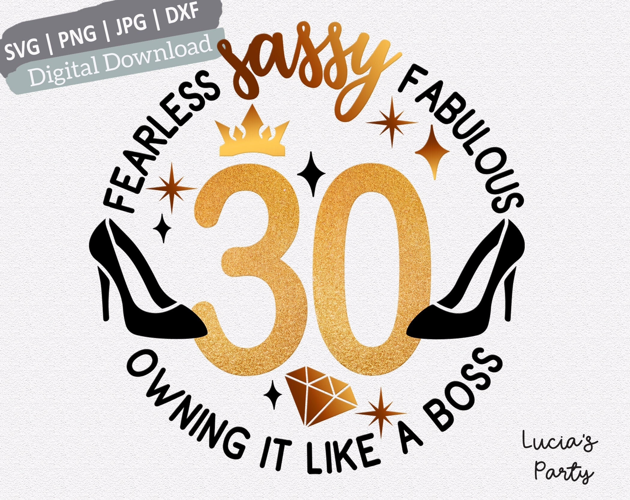 30 Birthday Svg 30th Birthday Svg for Women 30th Svg 30 and | Etsy